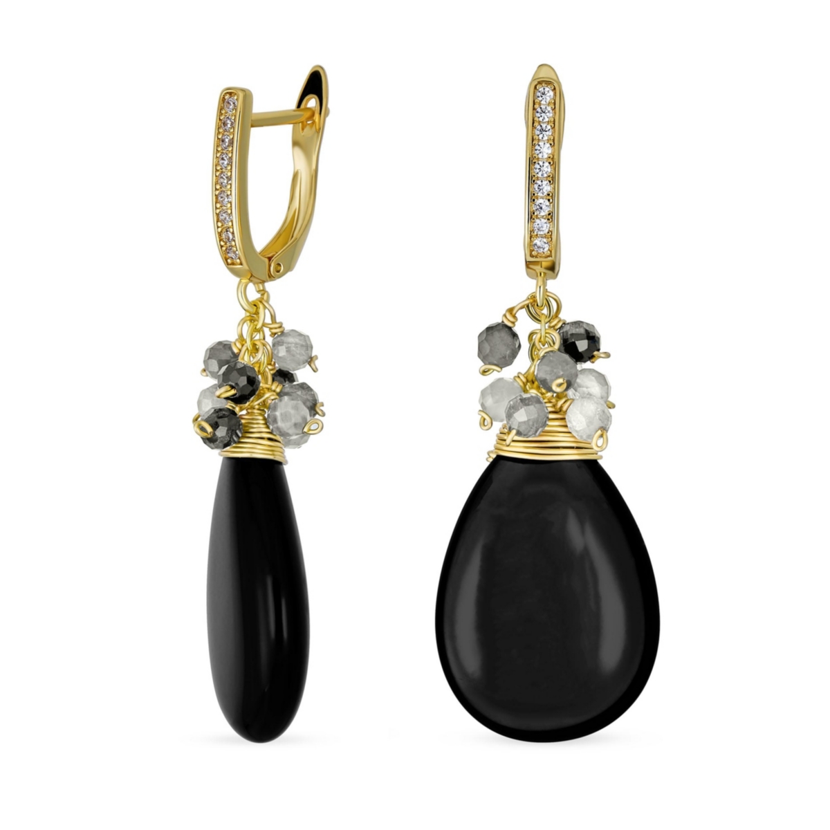 Click here for Bling Jewelry Natural Teardrop Stone and Multi-Col... prices