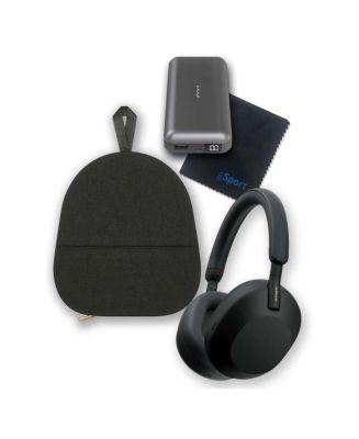 Sony WH-1000XM5 Wireless Noise Cancelling Over-Ear Headphones Bundle ...