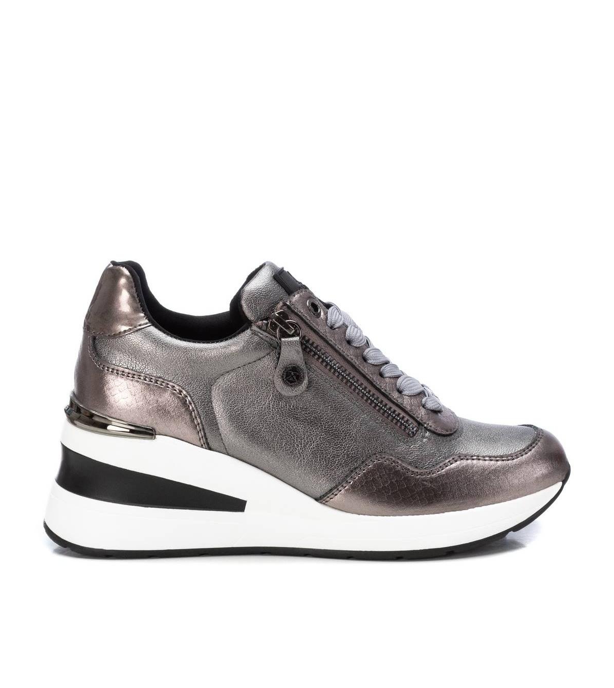 Click here for Womens Casual Wedge Sneakers By Xti - Silver prices
