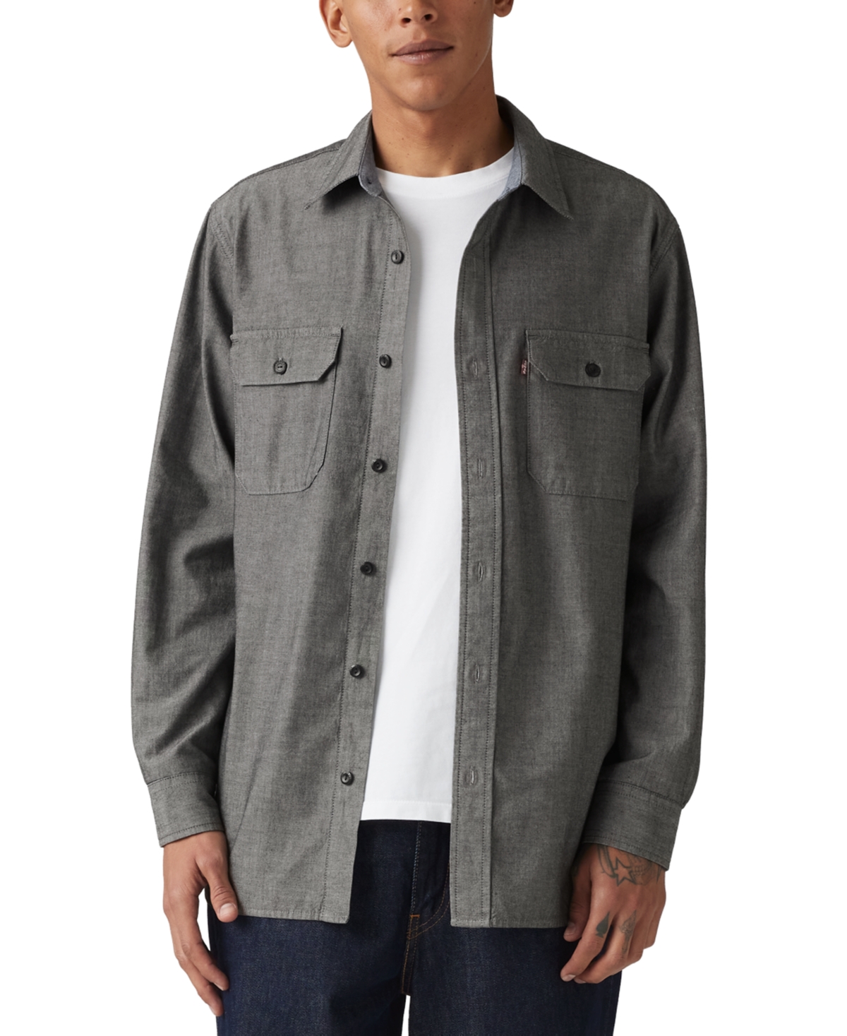 Click here for Levis Mens Relaxed Fit Long Sleeve Button Front Wo... prices