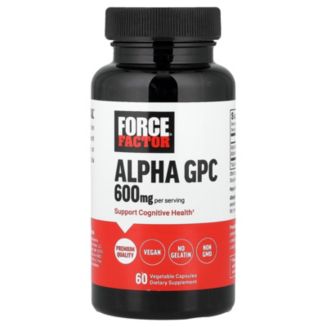 Force Factor Alpha GPC 600 mg - 60 Vegetable Capsules (300 mg per ...