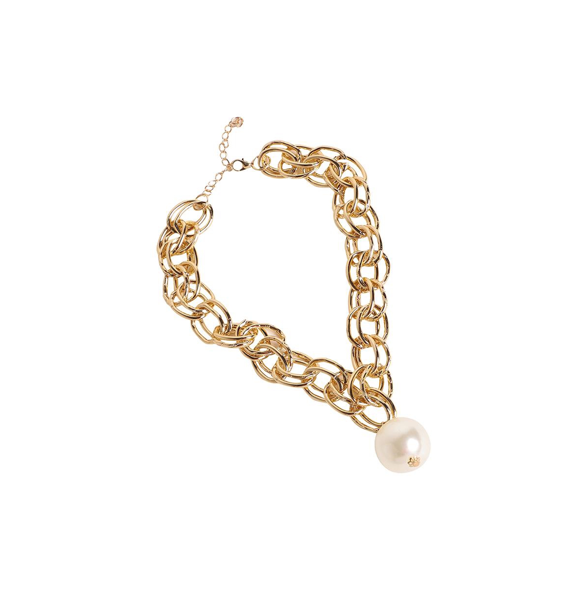 Click here for Sohi Womens Pearl Chain Necklace - Gold prices