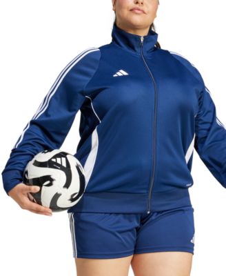 adidas Plus Size Tiro 24 Stand Collar Zip-Front Track Jacket - Macy's
