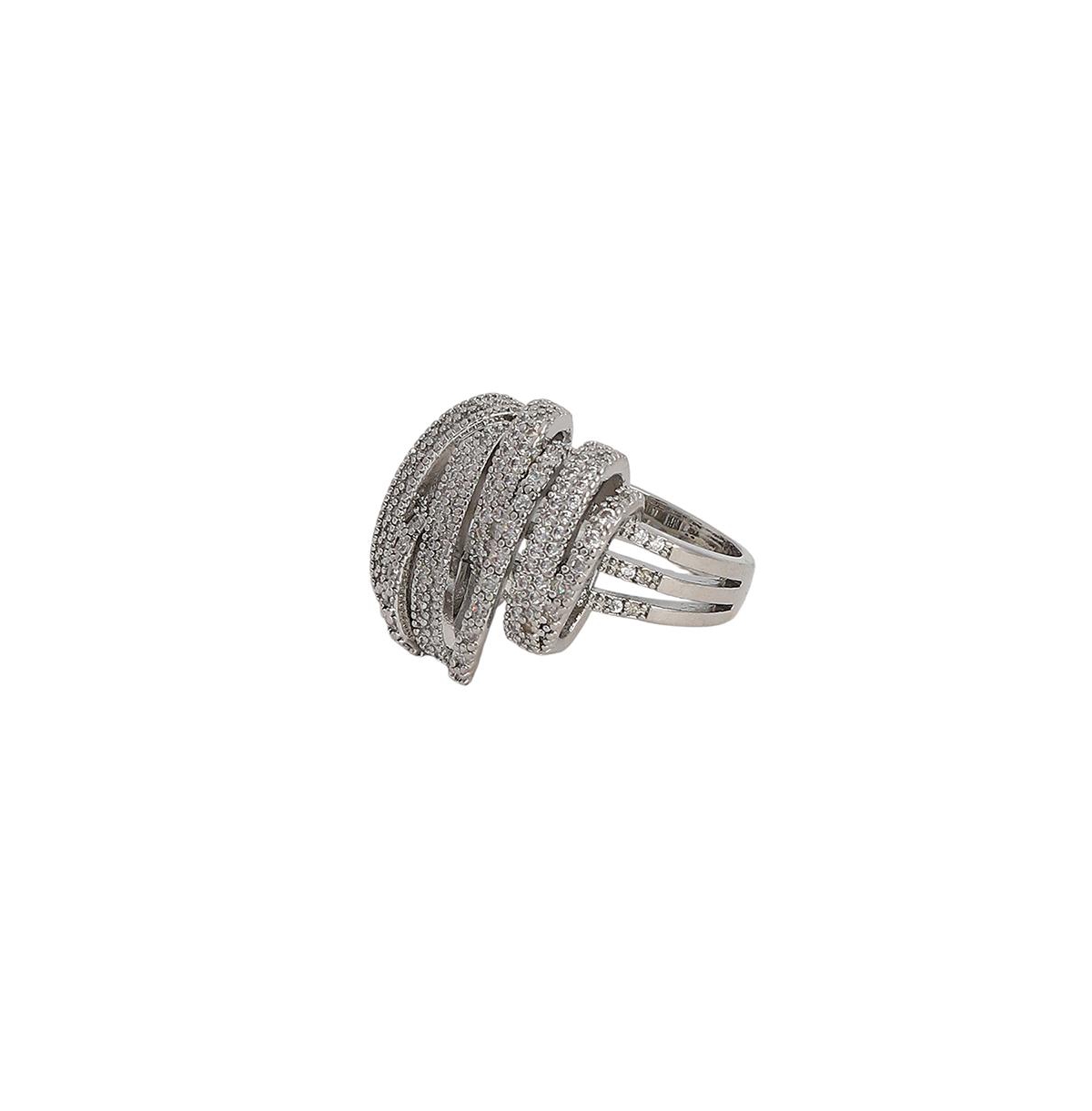 Click here for Sohi Womens The Cristal Tempest Statement Ring - S... prices