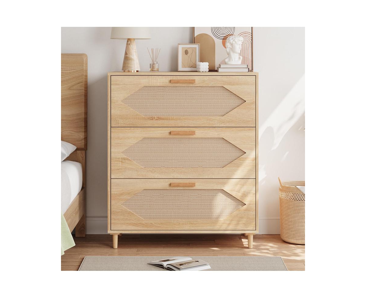Click here for Dresser for Bedroom with 3 Drawers  Rattan Dresser... prices