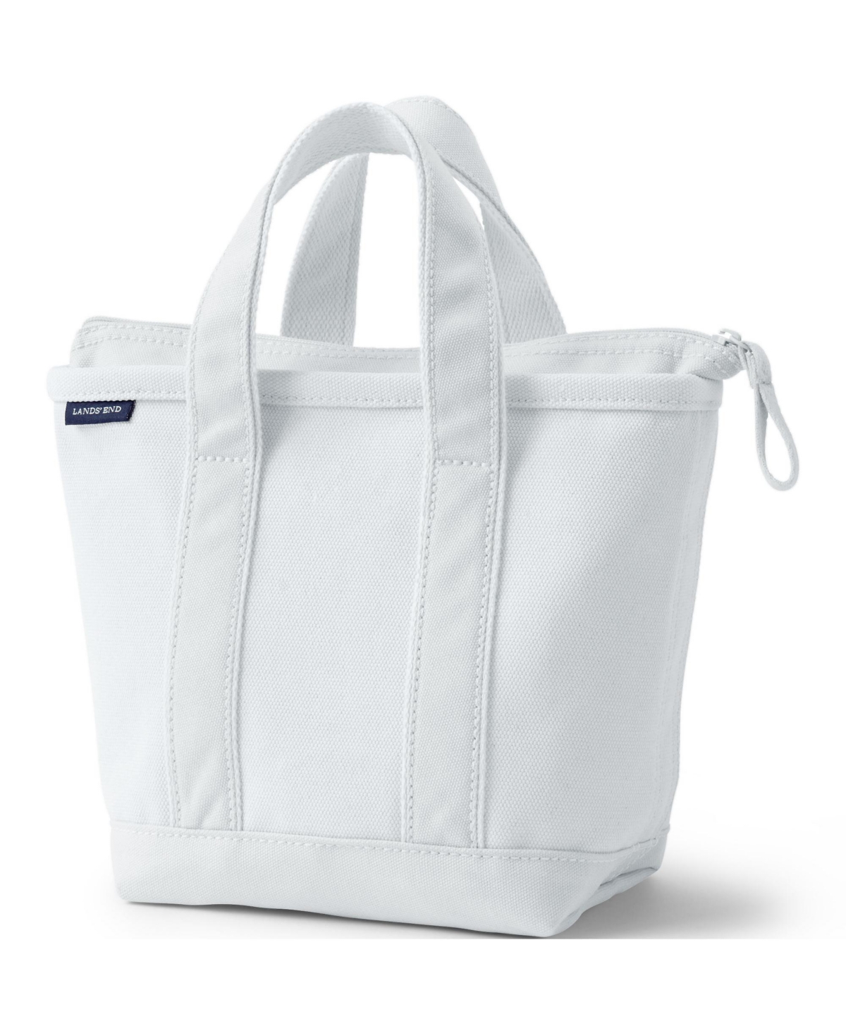 Click here for Lands End Small Solid Color Zip Top Canvas Tote Ba... prices