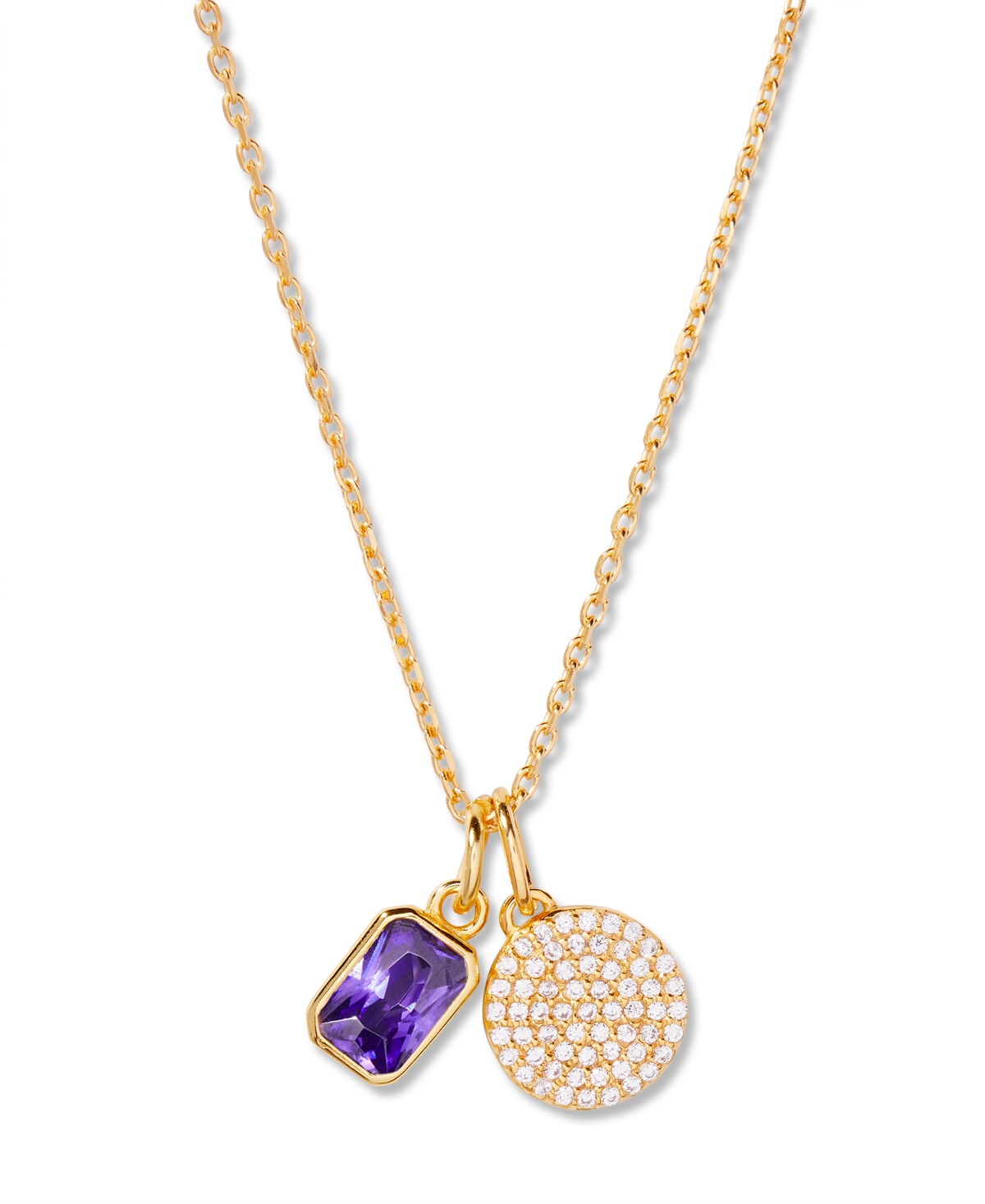 Click here for brook & york Adeline Charm Birthstone Necklace - F... prices