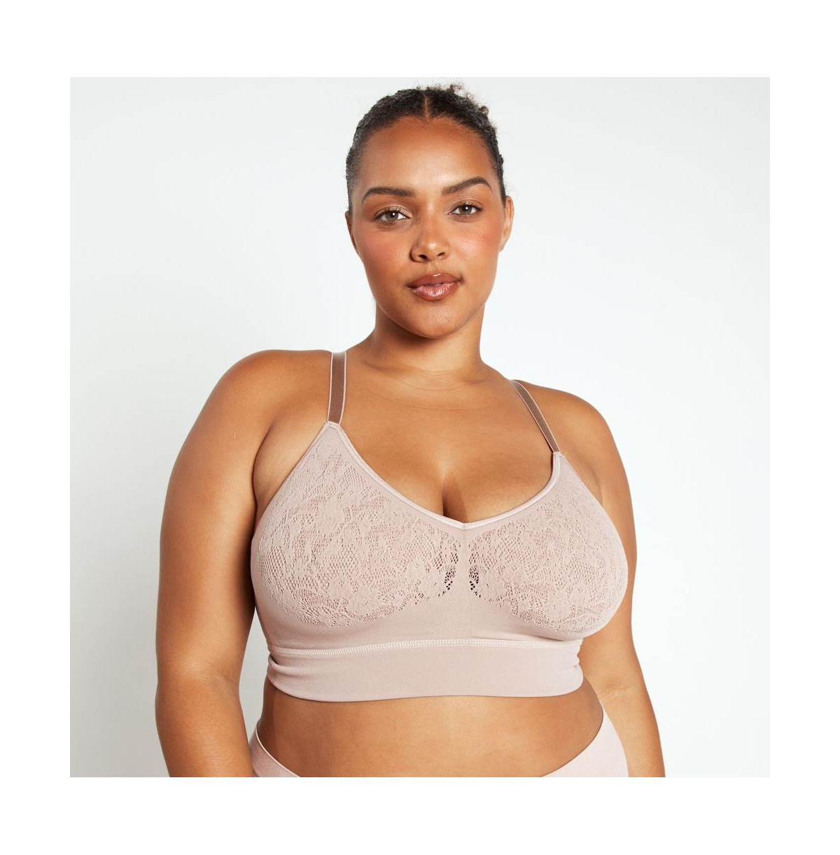 Click here for Mindd Womens The Mid V Lined Wire-free Bra - Vinta... prices