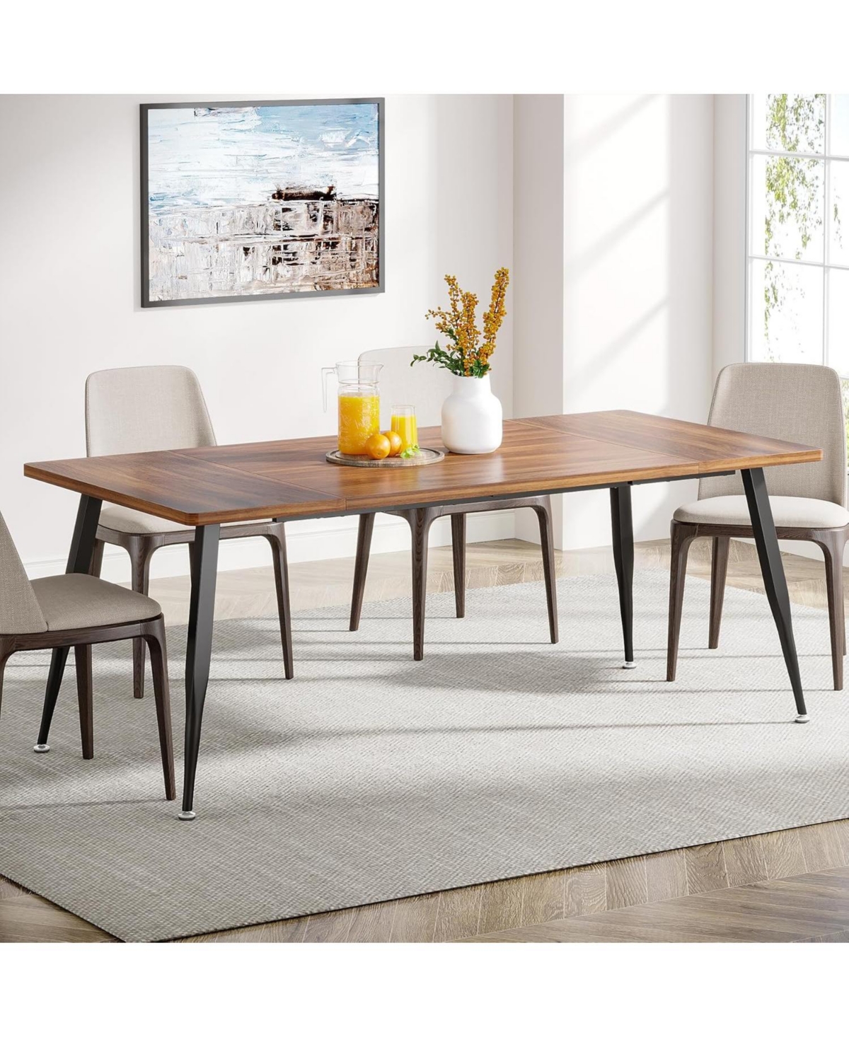 Click here for Tribesigns 70.9 Inch Large Dining Table for 6 to 8... prices