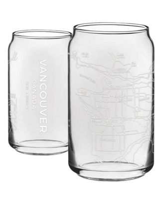Narbo The Can Vancouver Map Everyday Glassware, Set of 2 - Macy's