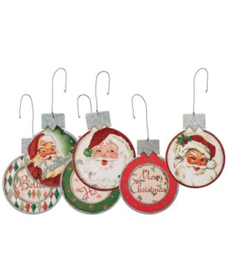 Primitives by Kathy Jolly Santa Ornament Set - Macy's