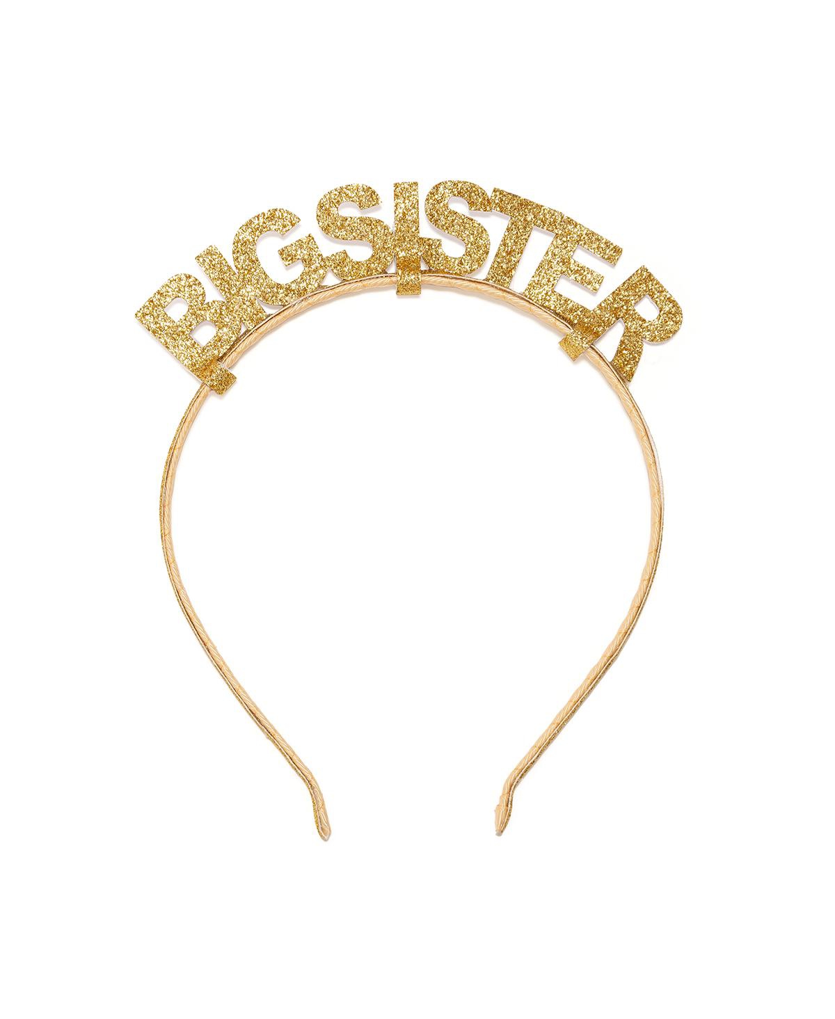Click here for Sweet Wink Child Girls Gold Big Sister Headband -... prices