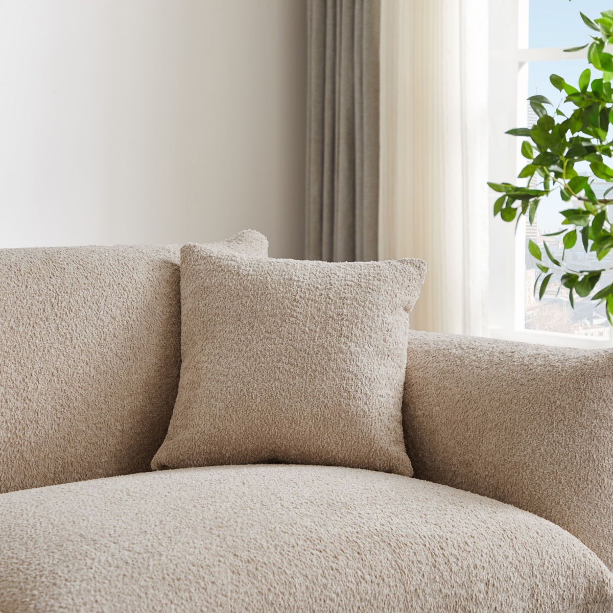 Click here for 87 Oversized Loveseat Sofa for Living Room  Sherpa... prices