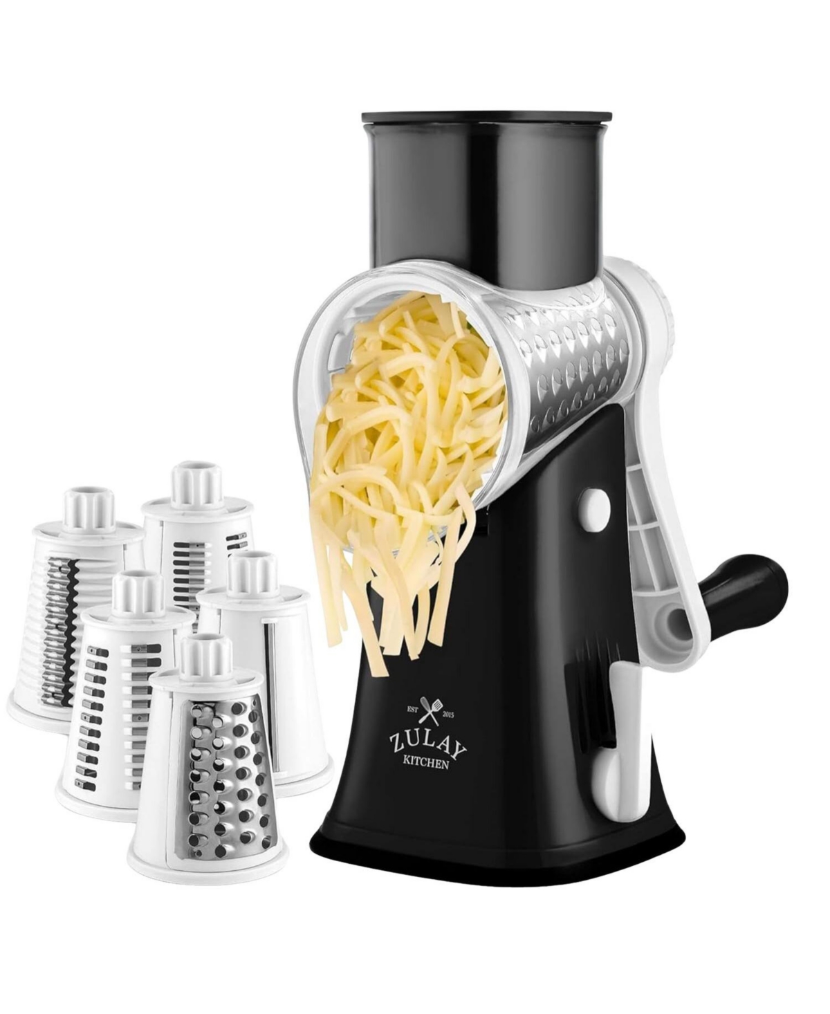 Click here for Rotary Cheese Grater with 5 Interchangeable Stainl... prices