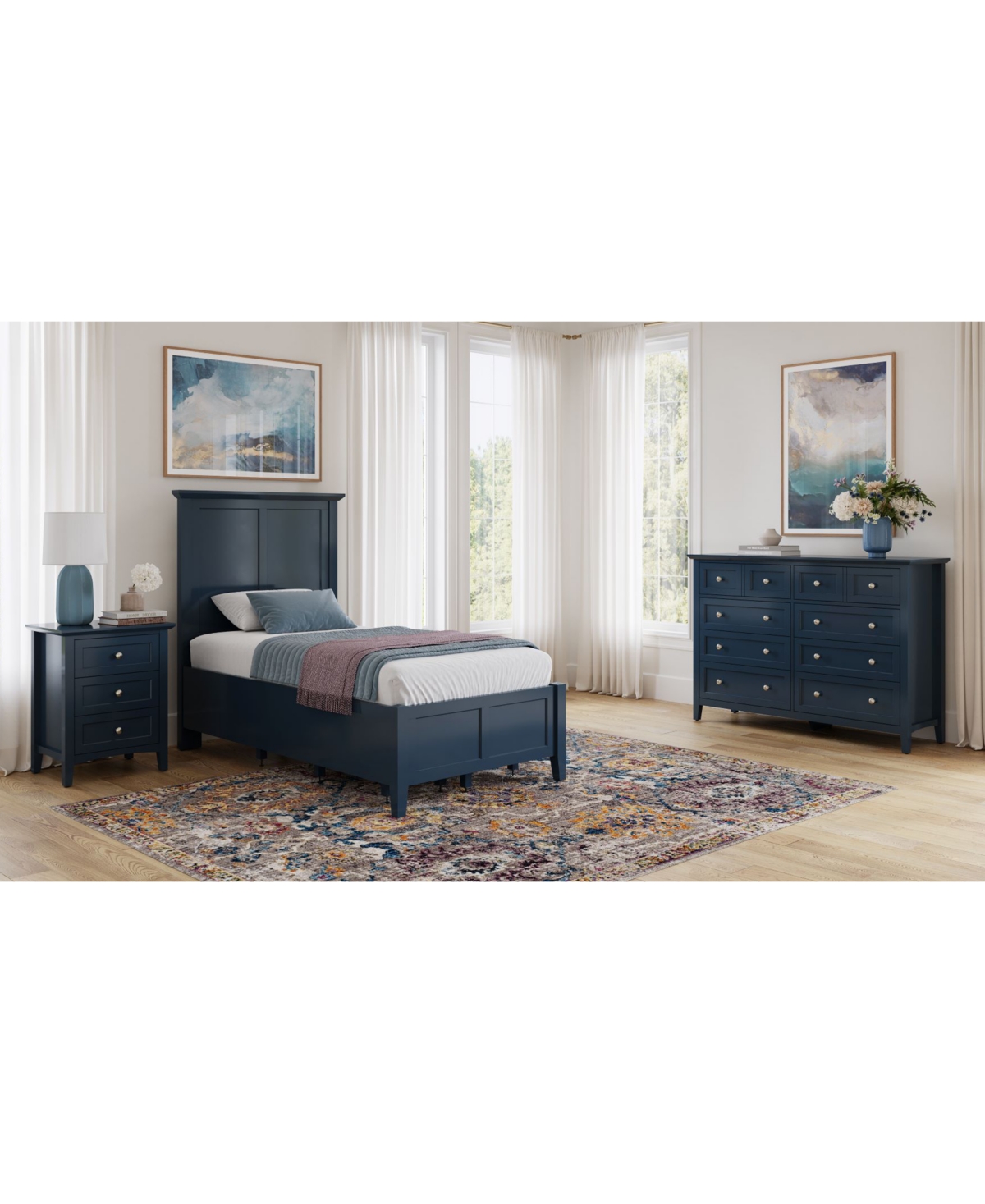 Click here for Hedworth Twin 3-Pc. Set (Bed  Dresser & Nightstand... prices