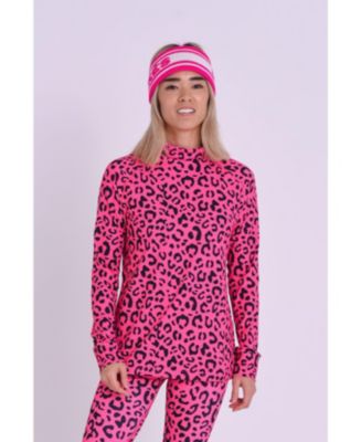 OOSC Women's Baselayer Top - Hotel California Pink Leopard - Macy's
