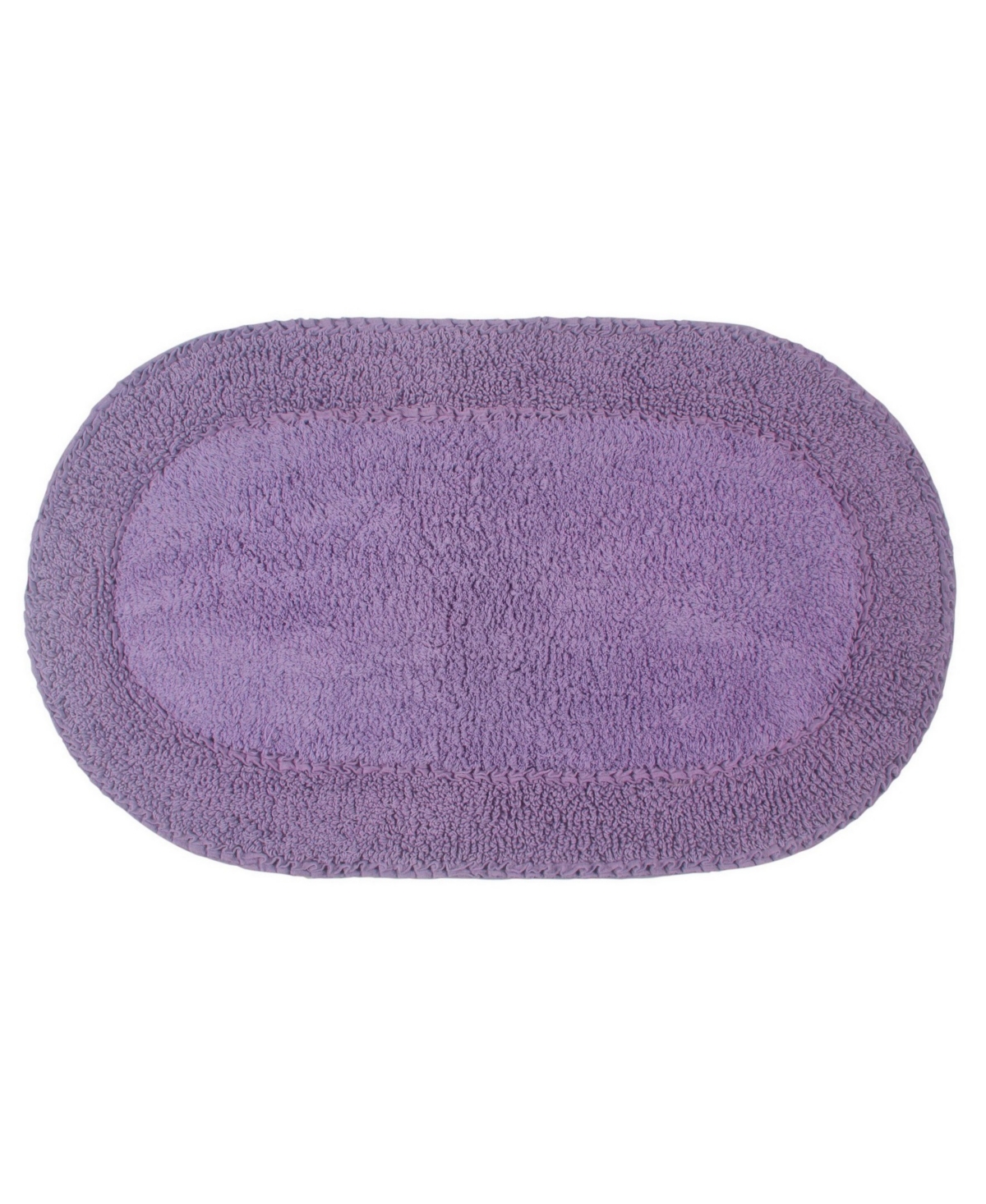 Home Weavers Double Ruffle Bath Rug  21 x 34 - Purple
