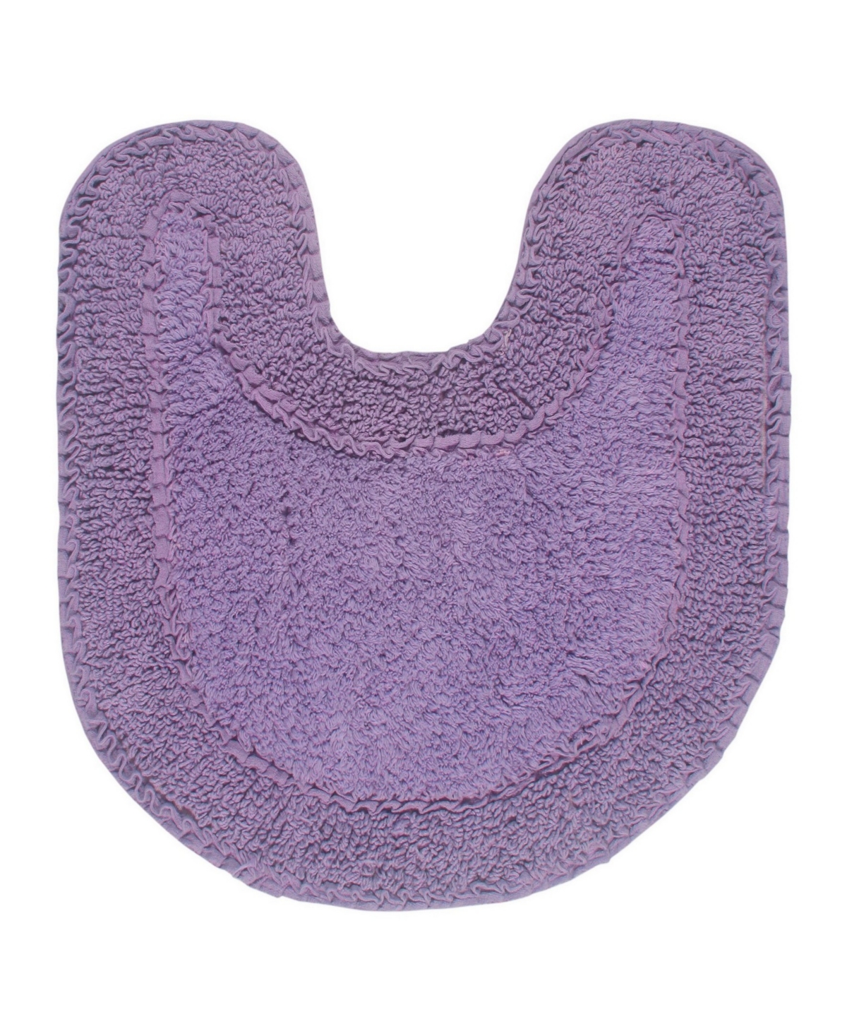 Click here for Home Weavers Double Ruffle Bath Rug  20 x 20 - Pur... prices