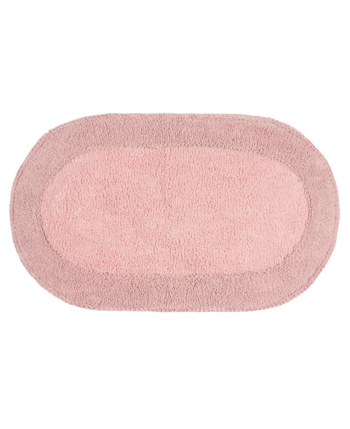 Home Weavers Double Ruffle Bath Rug  21 x 34 - Pink