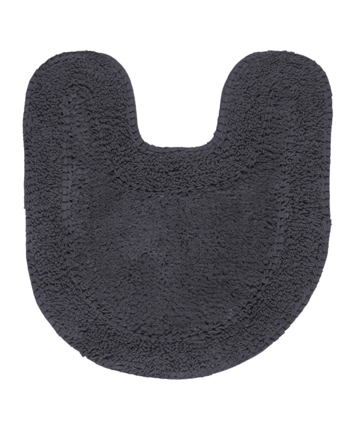 Home Weavers Double Ruffle Bath Rug  20 x 20 - Gray