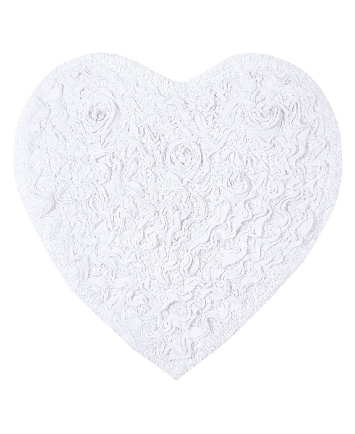 Click here for Home Weavers Bell Flower Heart Bath Rug  25 x 25 -... prices