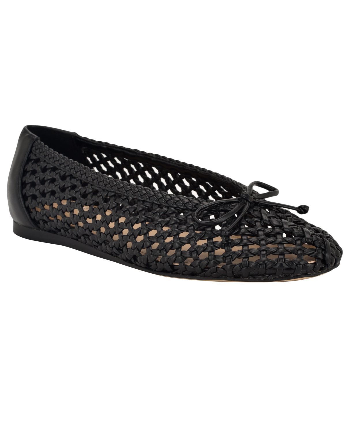 Click here for Calvin Klein Womens Zatoria Woven Ballet Flats - B... prices