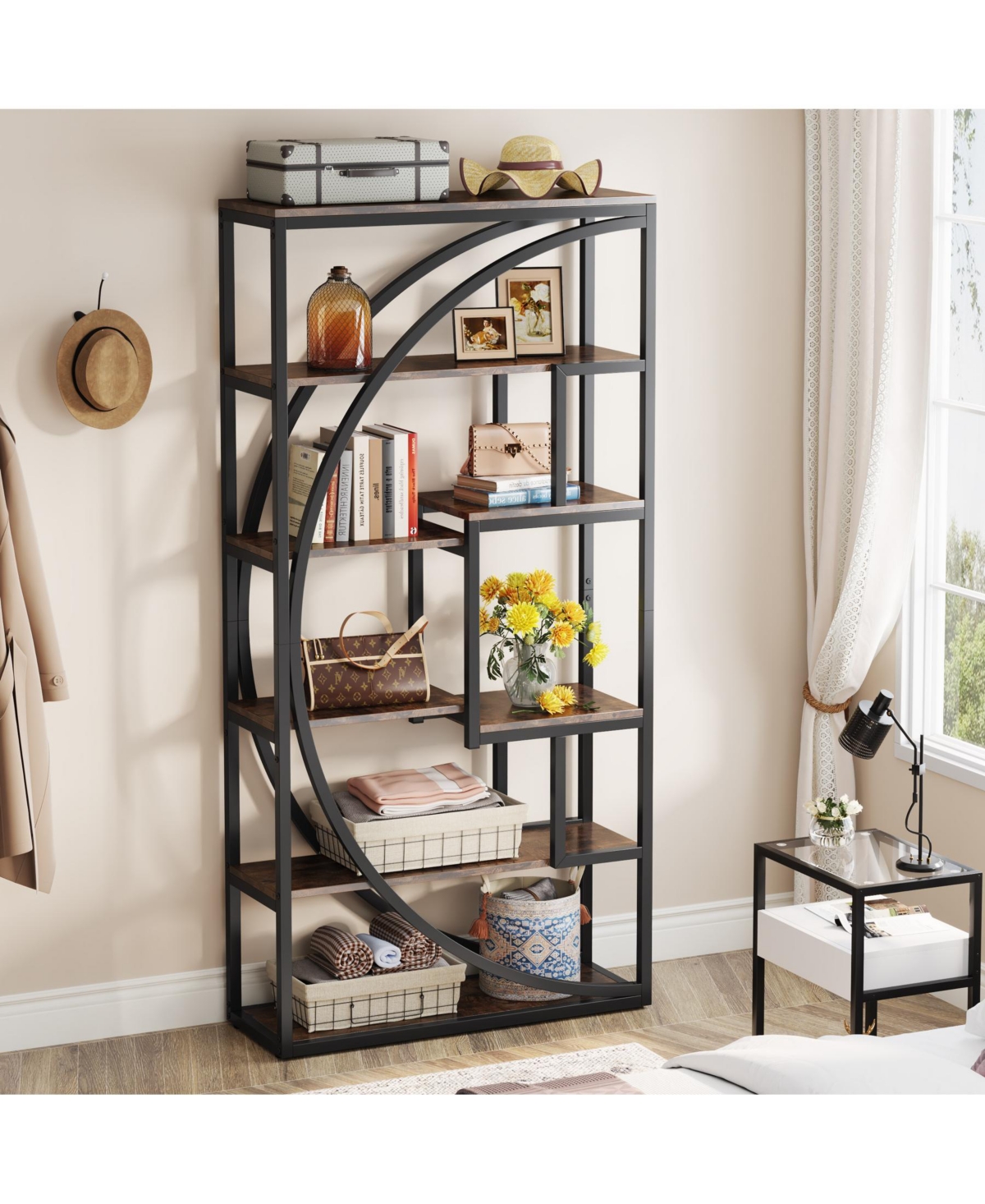 Click here for Tribesigns 70.8 inch Tall Bookshelf with 8 Open St... prices