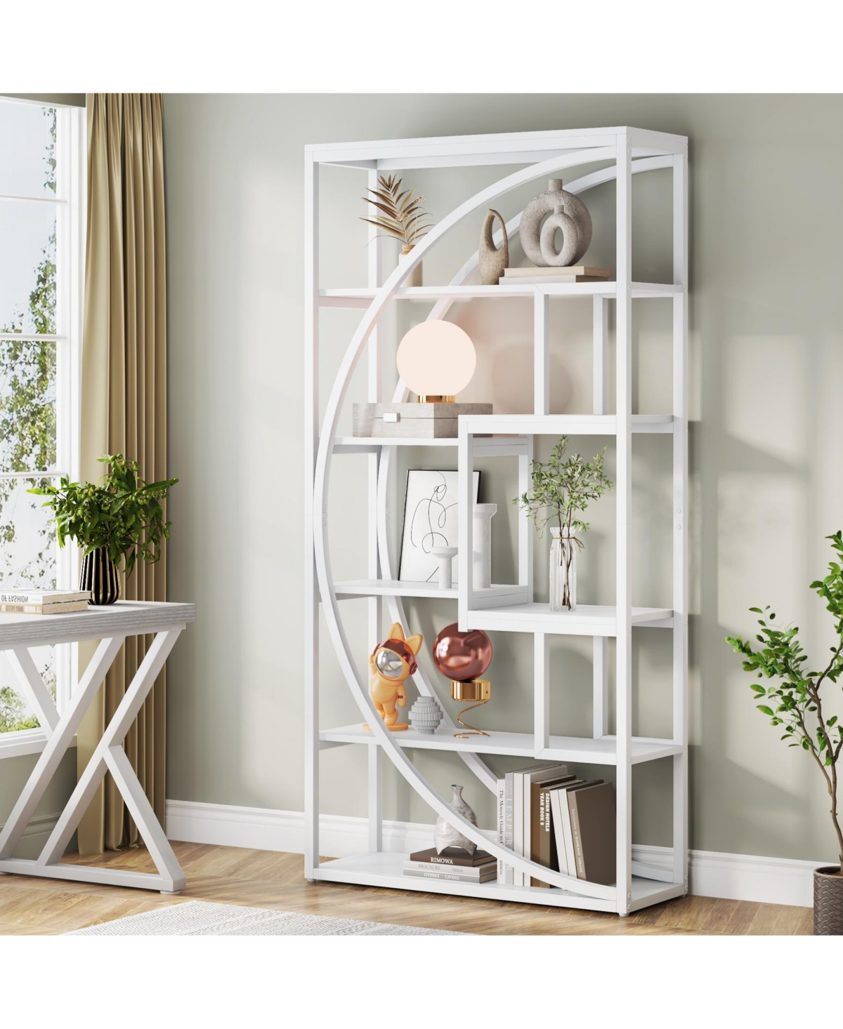 Click here for Tribesigns 70.8 inch Tall Bookshelf with 8 Open St... prices