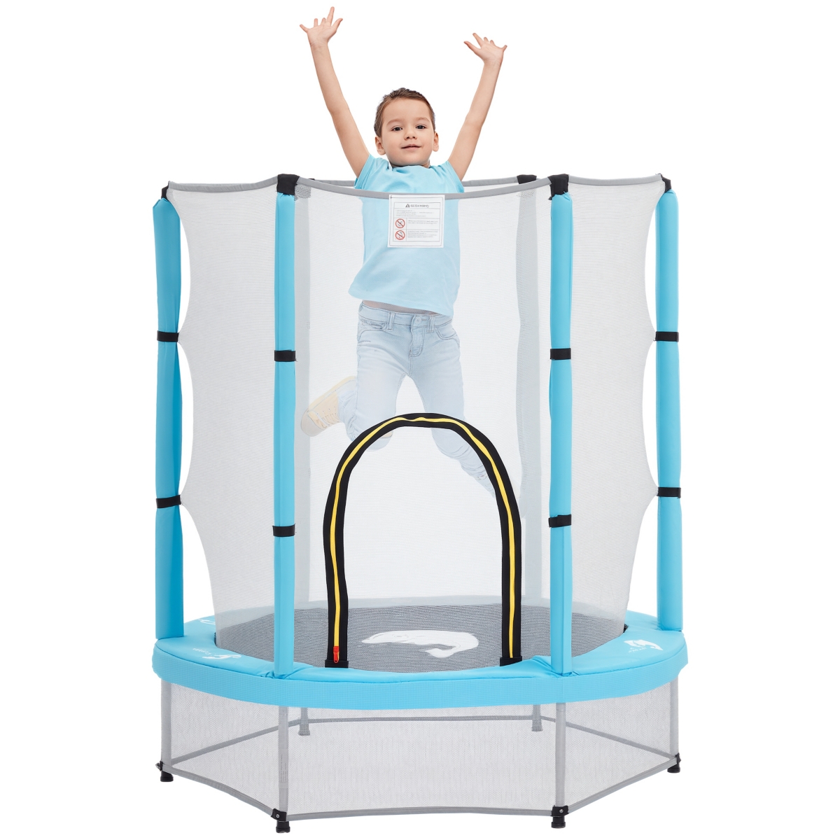 Click here for Qaba 4.6FT Trampoline for Kids w/ Safety Net  Age... prices