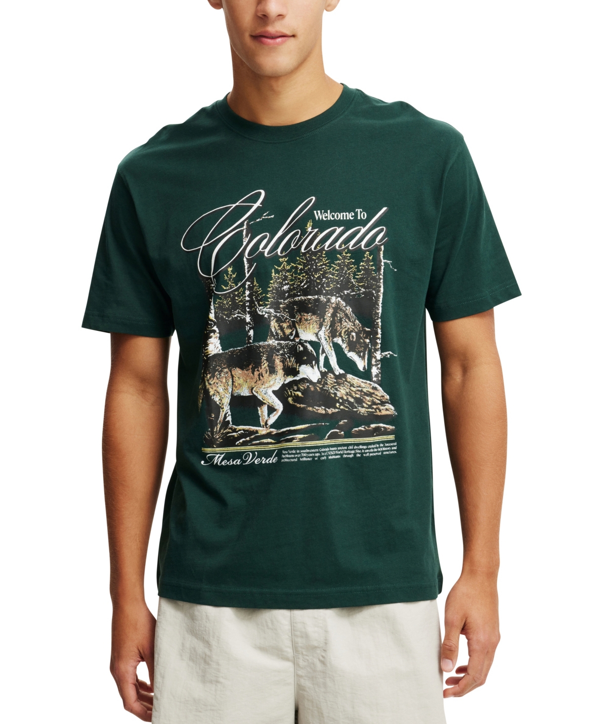 Click here for Cotton On Mens Loose Fit Art T-Shirt - Pineneedle... prices