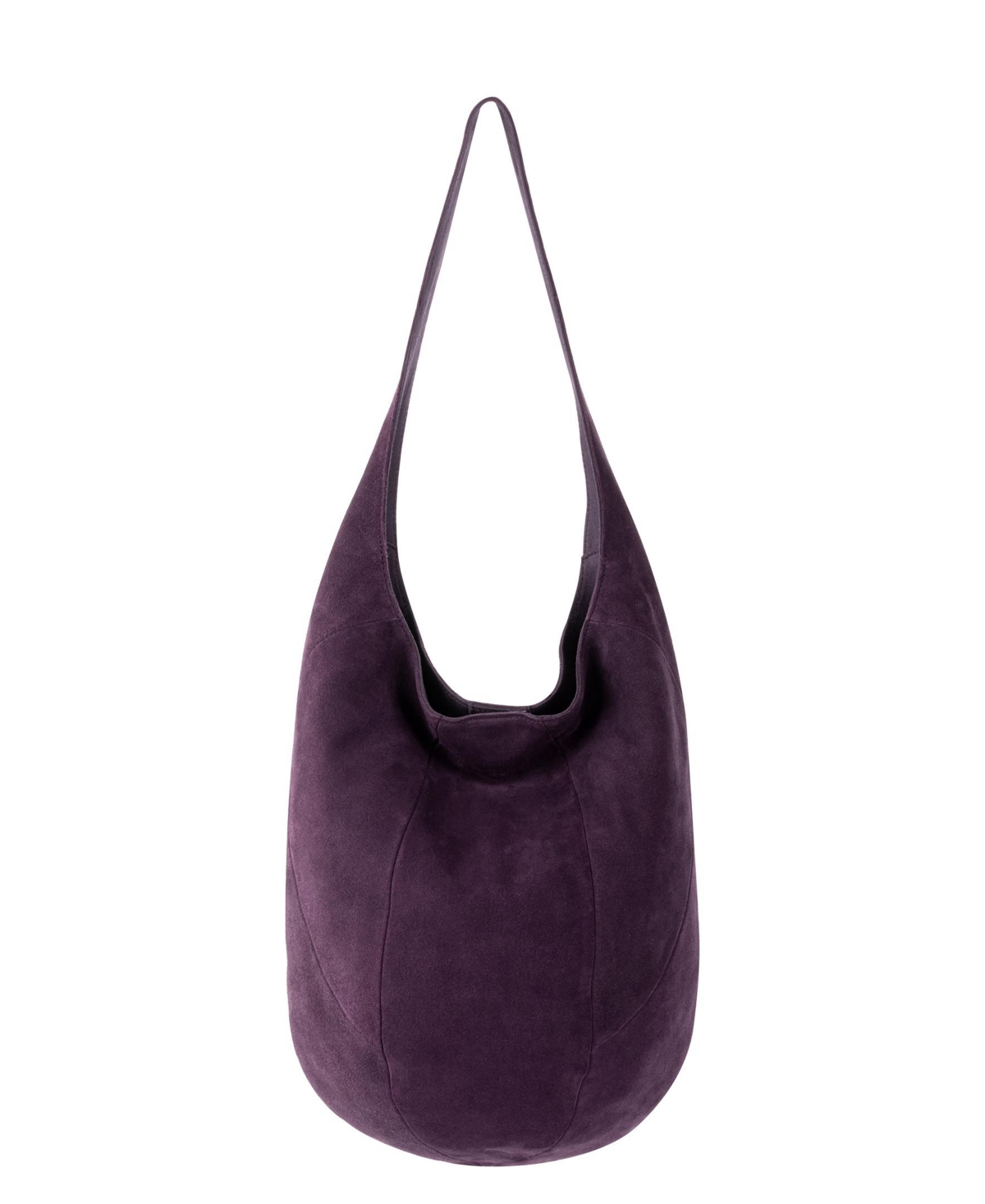 Click here for The Sak 120 Large Leather Hobo Bag - Aubergine Sue... prices