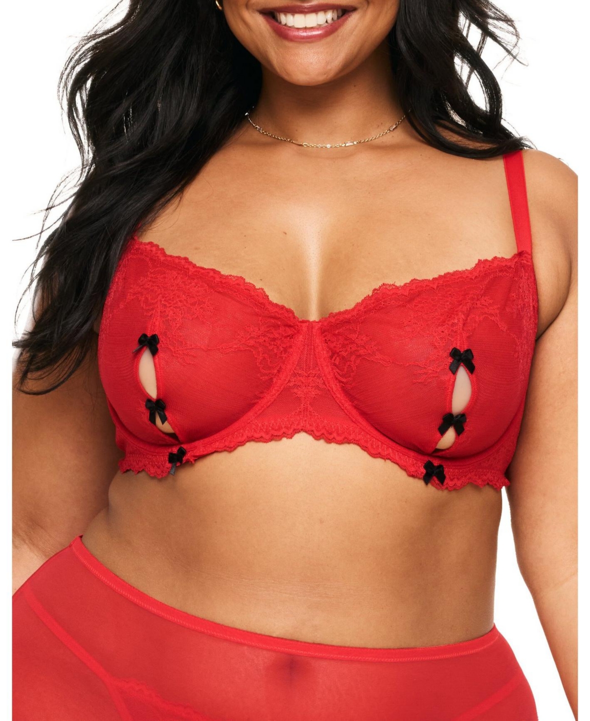 Click here for Adore Me Plus Size Margeaux Unlined Balconette Bra... prices