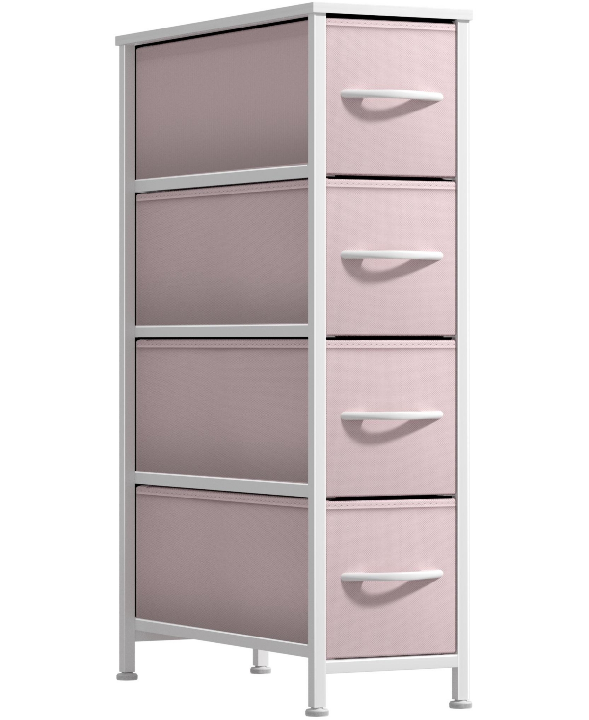 Click here for Sorbus Narrow 4 Drawers Dresser - Pink prices