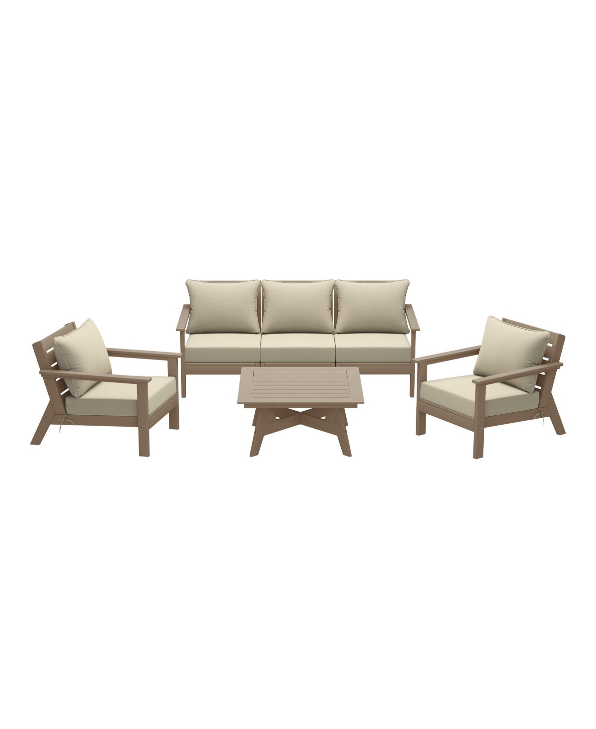 Click here for WestinTrends Outdoor 6-Piece Weathered Wood Modula... prices
