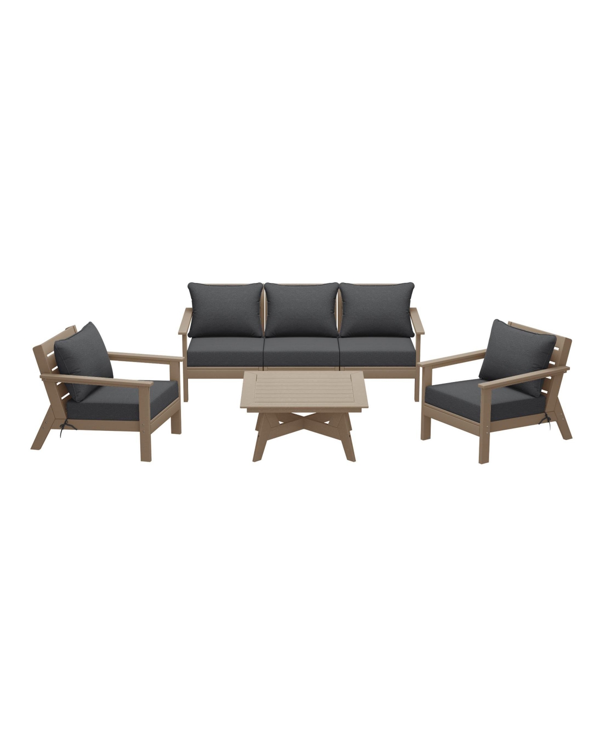Click here for WestinTrends Outdoor 6-Piece Weathered Wood Modula... prices