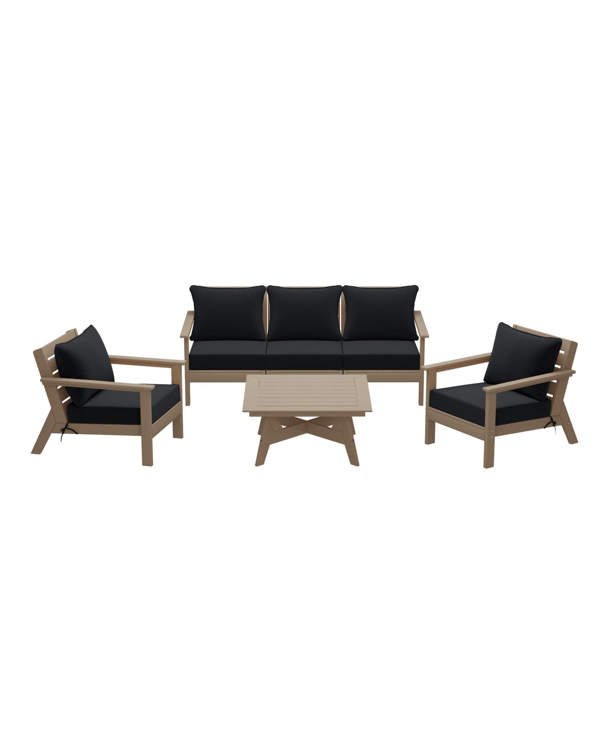 Click here for WestinTrends Outdoor 6-Piece Weathered Wood Modula... prices