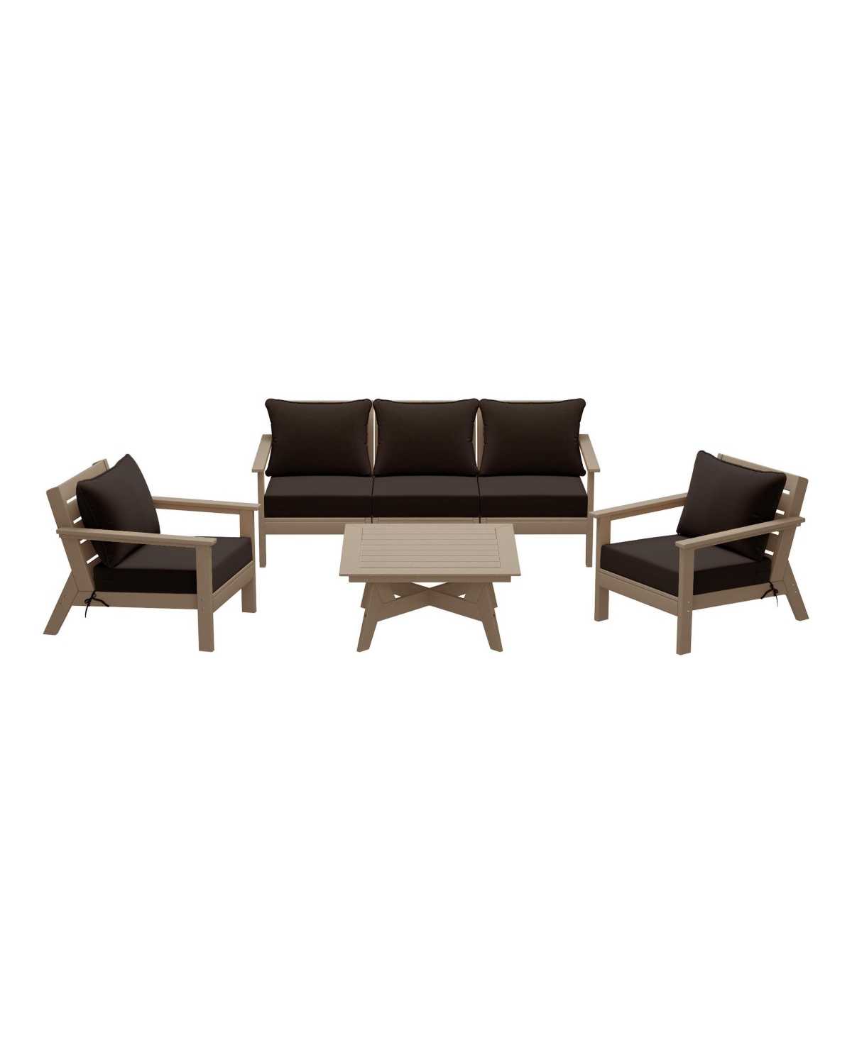 Click here for WestinTrends Outdoor 6-Piece Weathered Wood Modula... prices