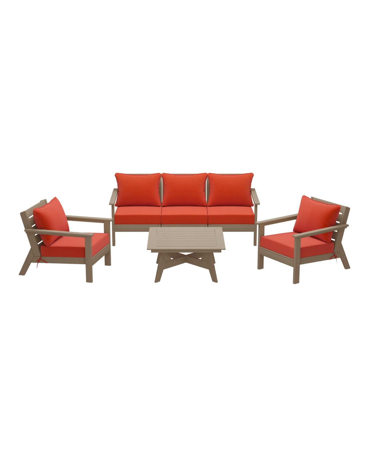 Click here for WestinTrends Outdoor 6-Piece Weathered Wood Modula... prices