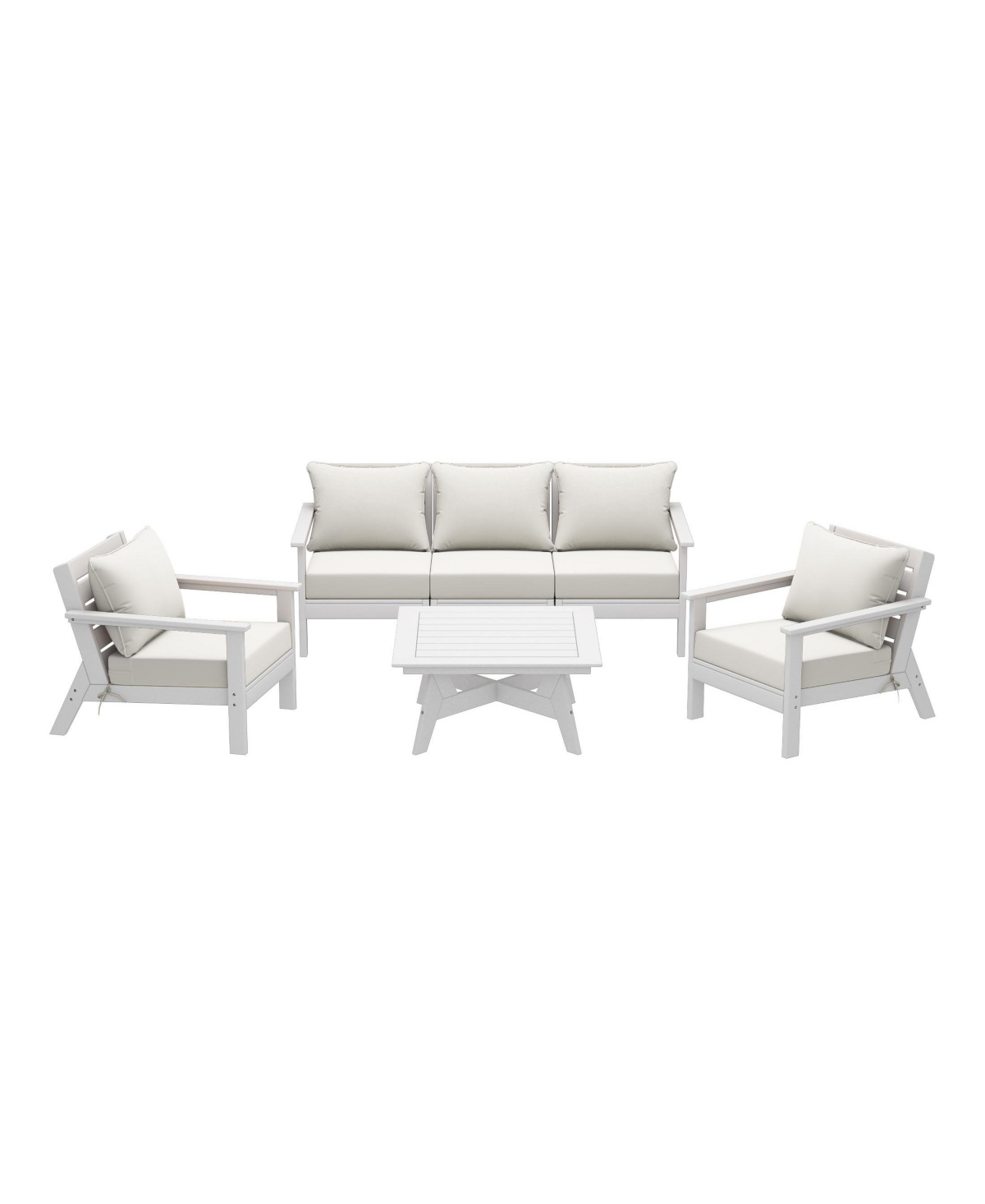 Click here for WestinTrends Outdoor 6-Piece White Modular Section... prices
