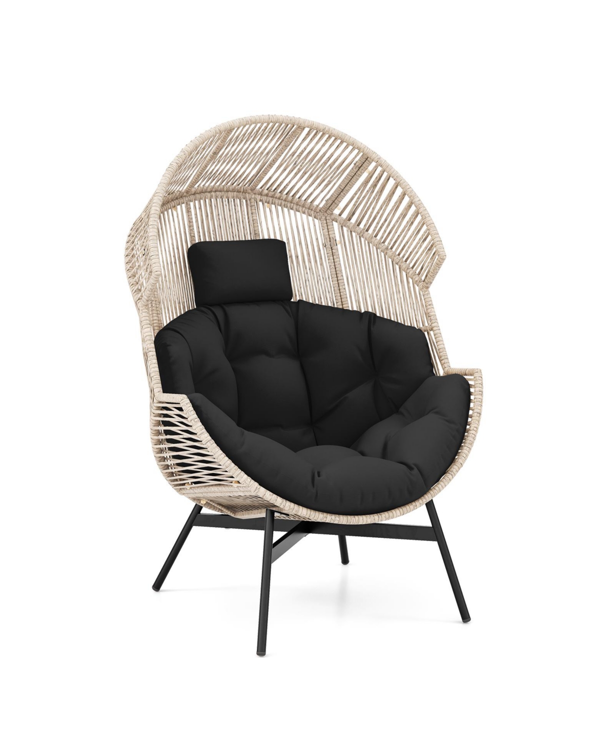 Click here for Gouun Wicker Oversized Egg Style Chair with Cushio... prices