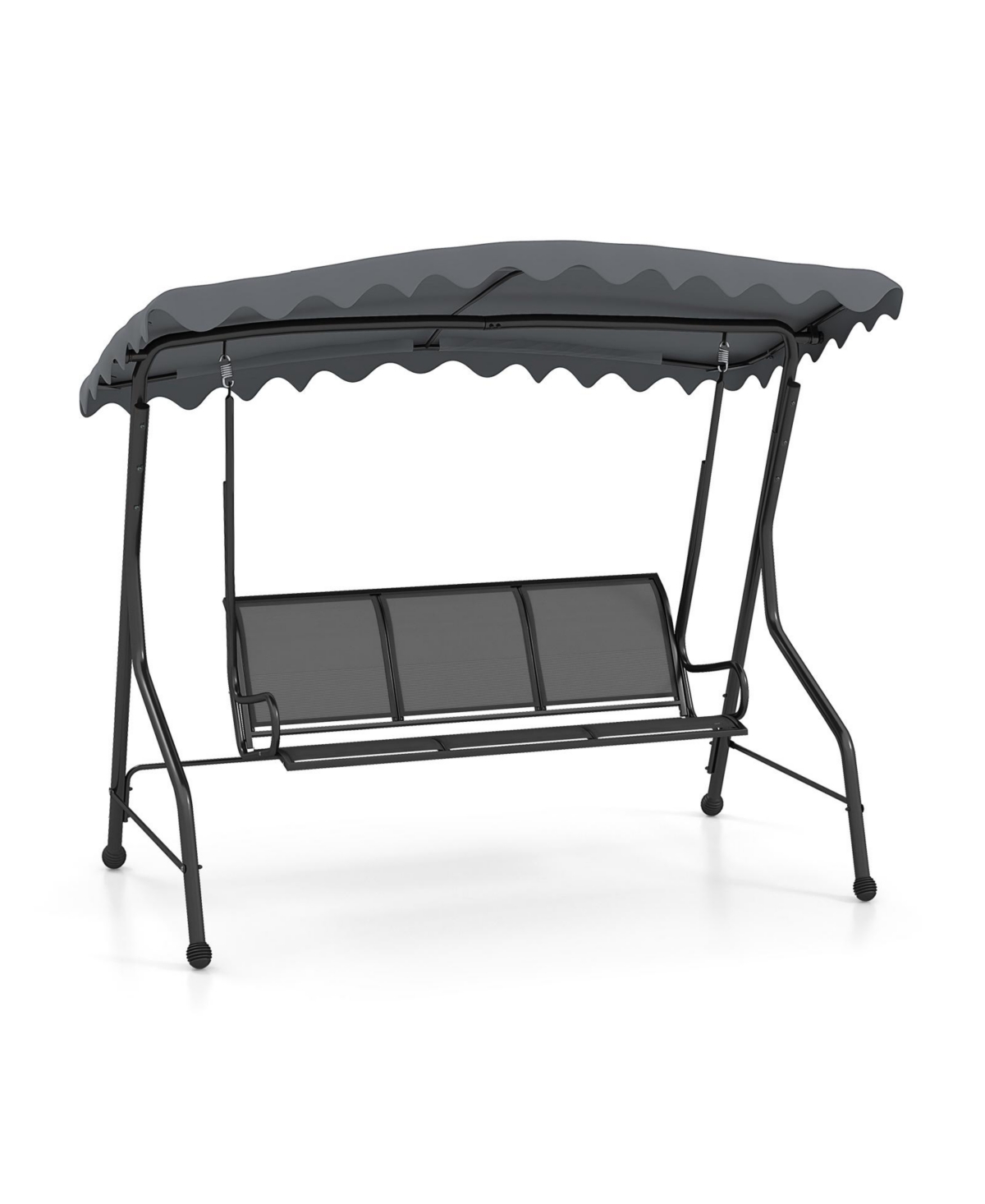 Click here for Gouun 3-Seat Outdoor Porch Canopy Swing with Adjus... prices