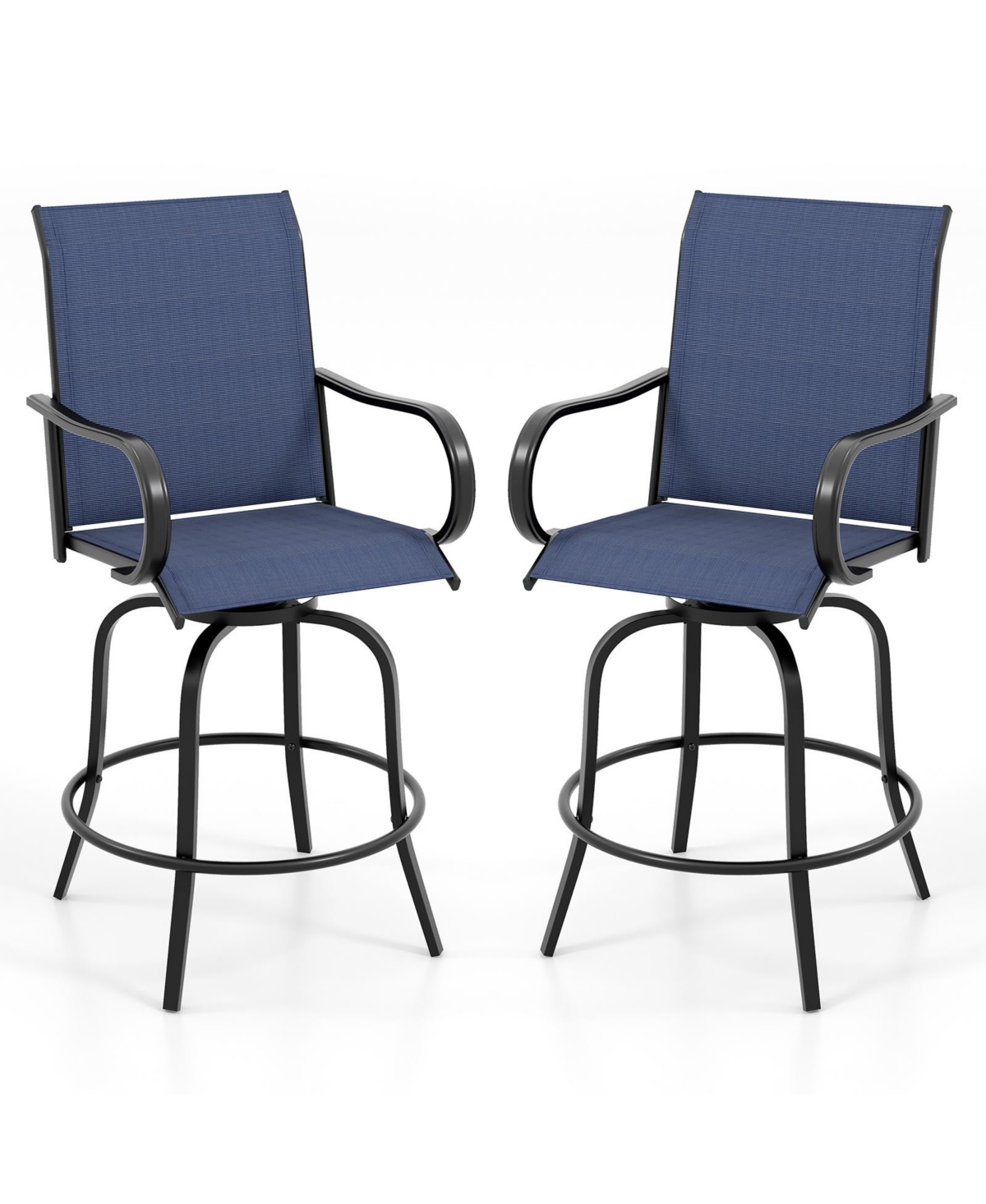 Click here for Gouun 2 Pieces 360 Rotating Bar Stool Set with Arm... prices