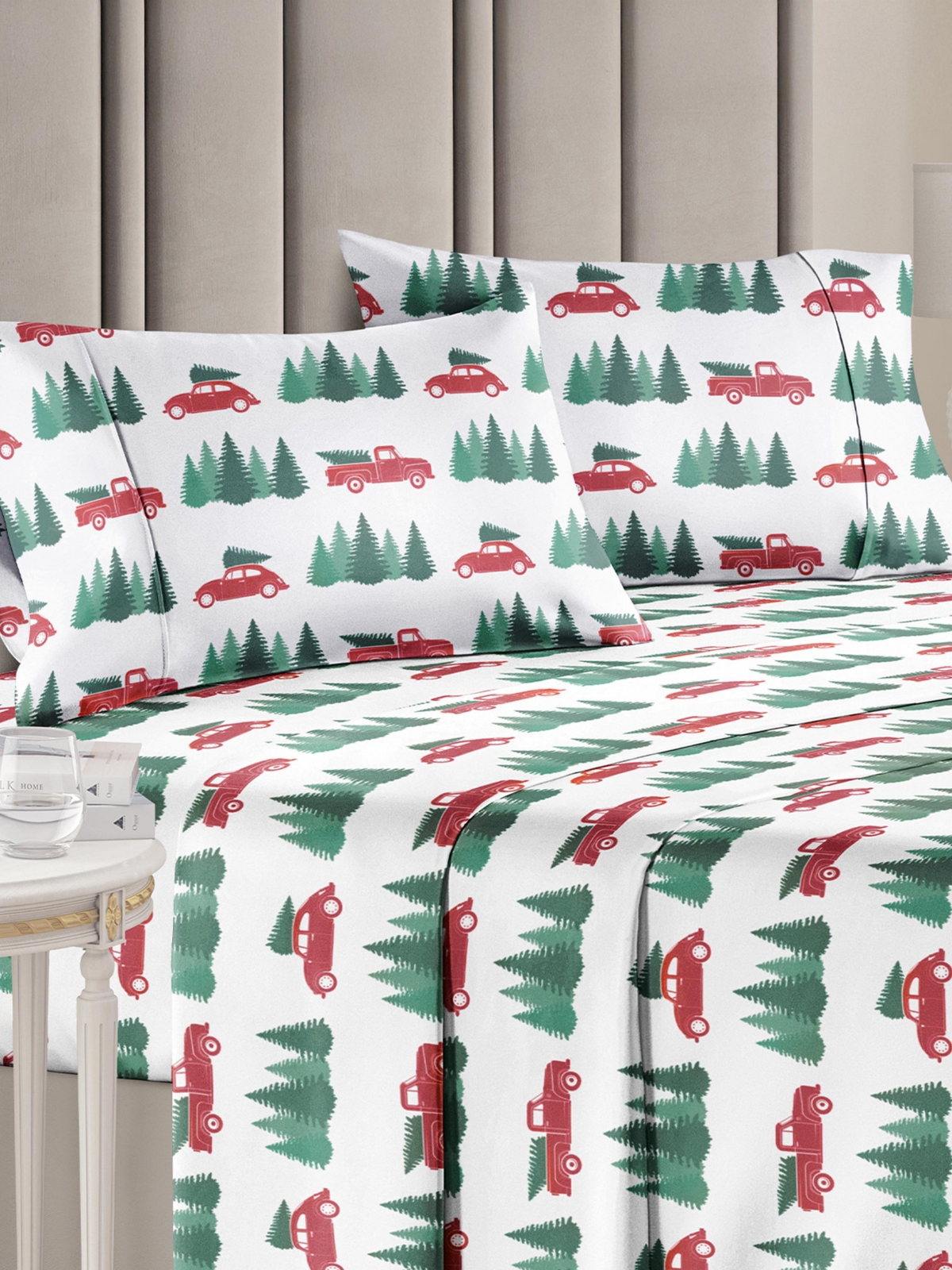 Click here for Christmas 4 Piece Microfiber Sheet Set (King - Tru... prices