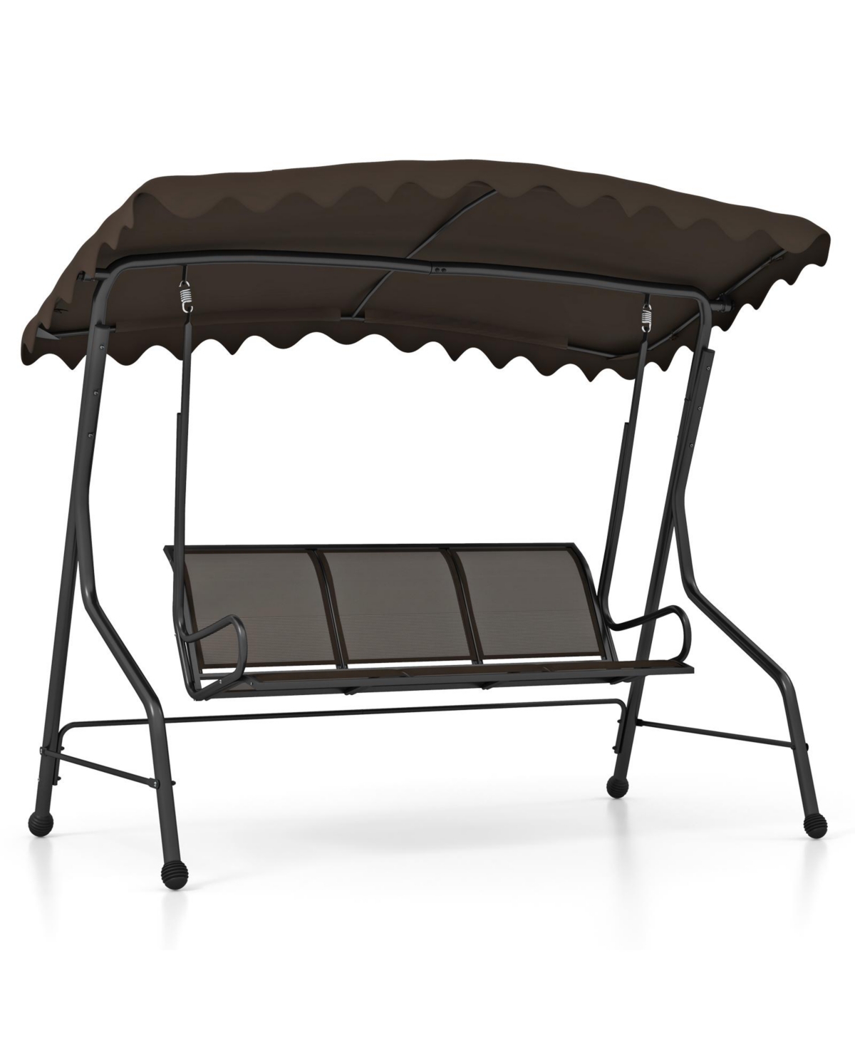 Click here for Gouun 3-Seat Outdoor Porch Canopy Swing with Adjus... prices