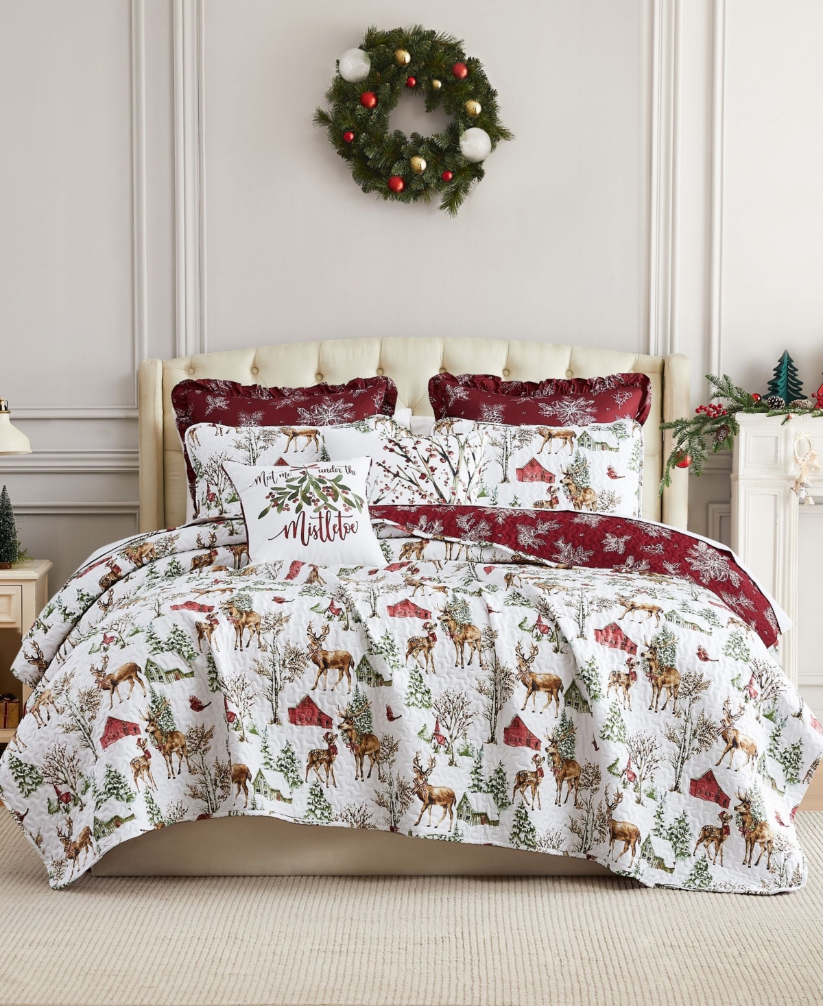 Click here for Southshore Fine Linens Christmas 5-Pc. Holiday Qui... prices