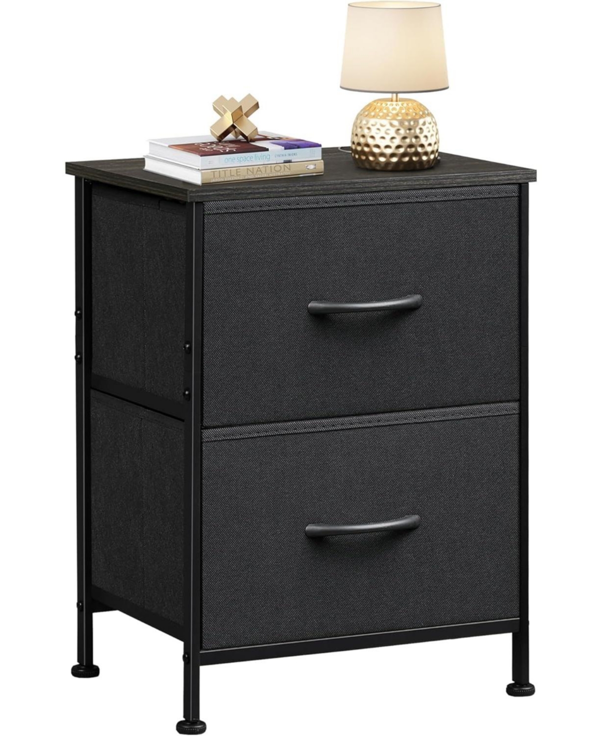 Click here for Wlive Nightstand 2 Drawer Dresser for Bedroom Smal... prices