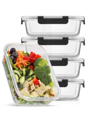 JoyJolt 2-Sectional Set of 5 Food Prep Storage Containers - Macy's