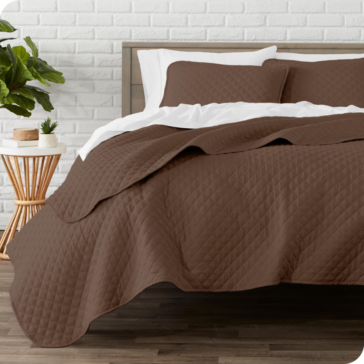 Click here for Bare Home Ultra-soft Diamond Stitched Coverlet Set... prices