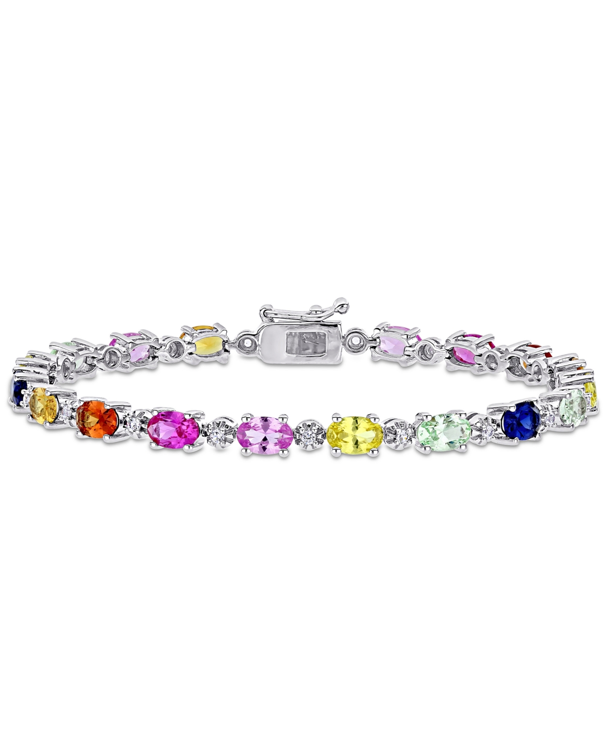 Click here for Citrine (8-1/10 ct. t.w.) & Diamond Accent Link Br... prices