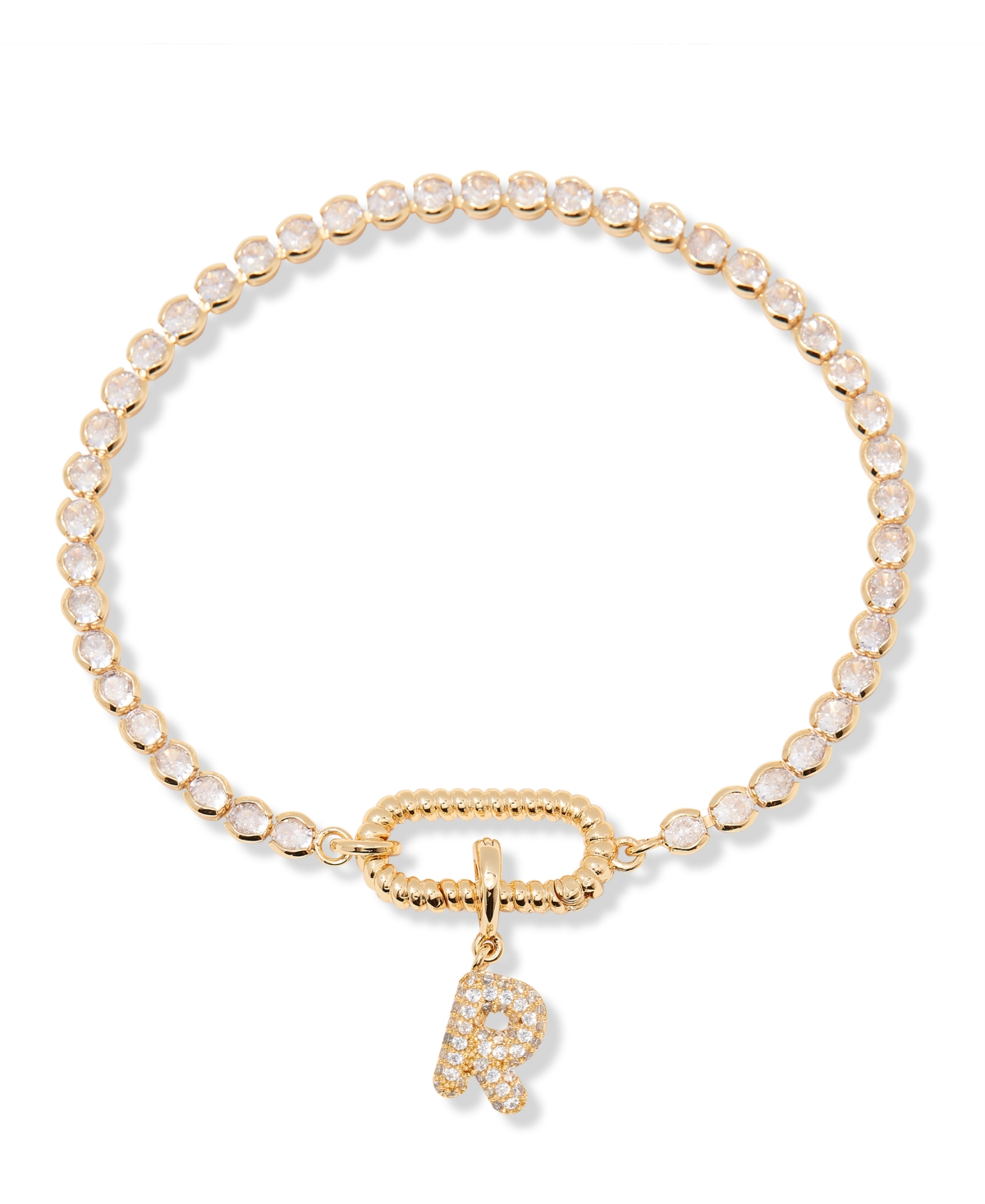 Click here for brook & york Petra Initial Tennis Bracelet - Lette... prices